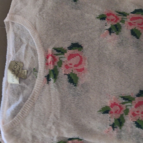 Wildfox | Sweaters | Wildfox Couture Rose Pattern | Poshmark